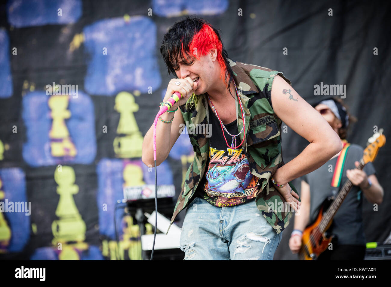 The American singer, songwriter and musician Julian Casablancas ...
