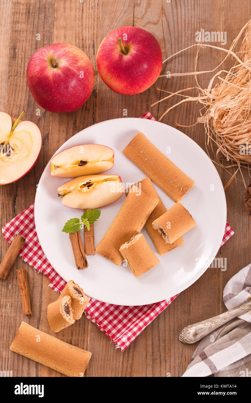 Biscuits with fruit filling Stock Photo - Alamy