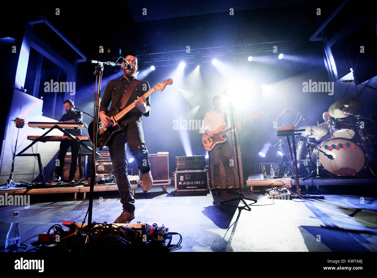 The alternative Danish rock band Kashmir is here pictured on stage at a ...