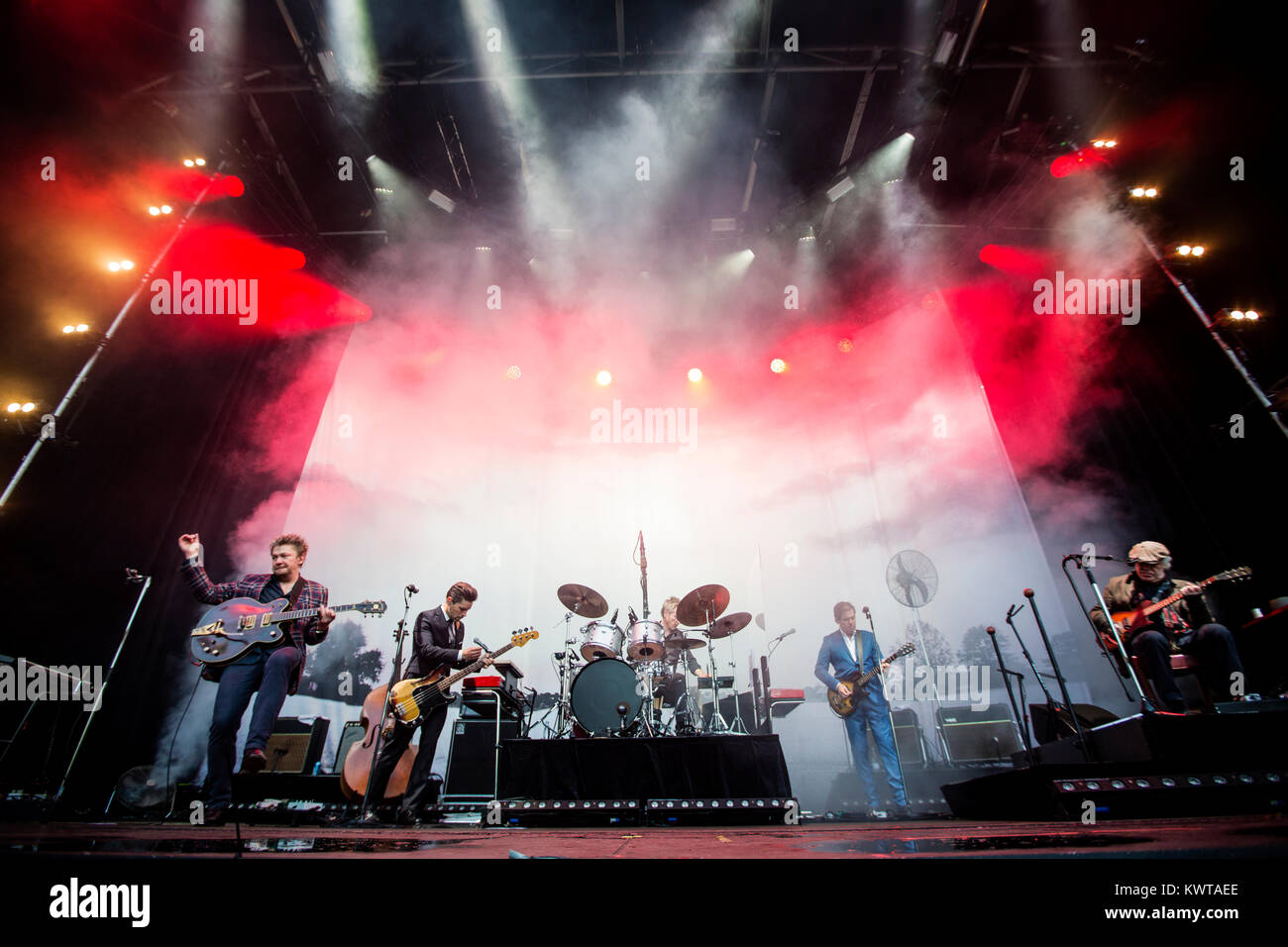 The Danish rock musician, singer and songwriter Kim Larsen performs a ...