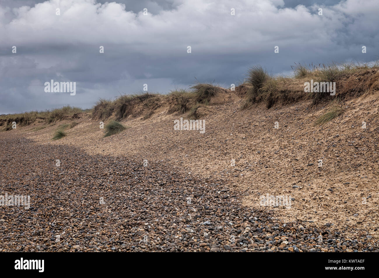 Sand dunes and grasses in Suffolk England Stock Photo - Alamy