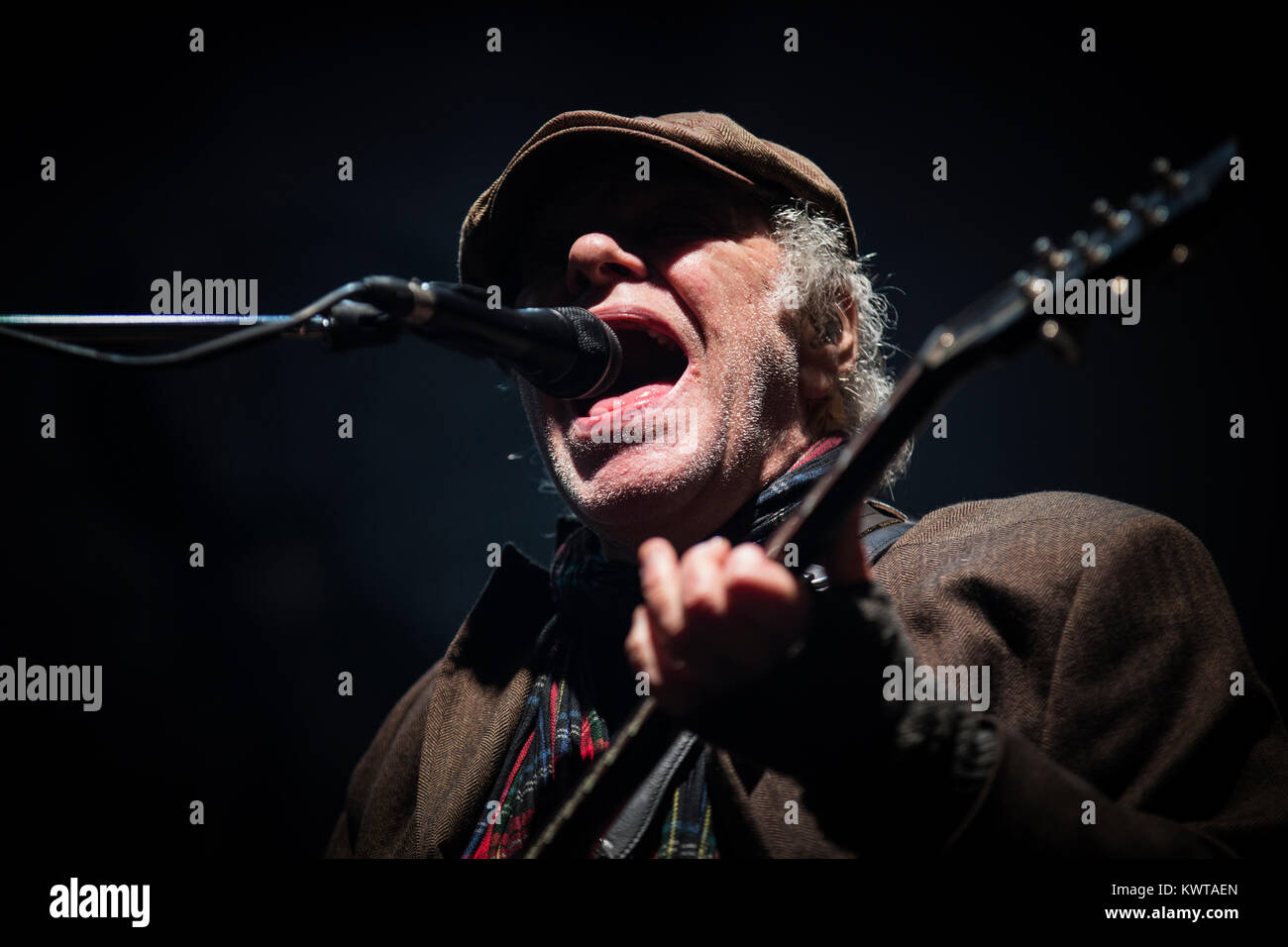 The Danish rock musician, singer and songwriter Kim Larsen performs a ...