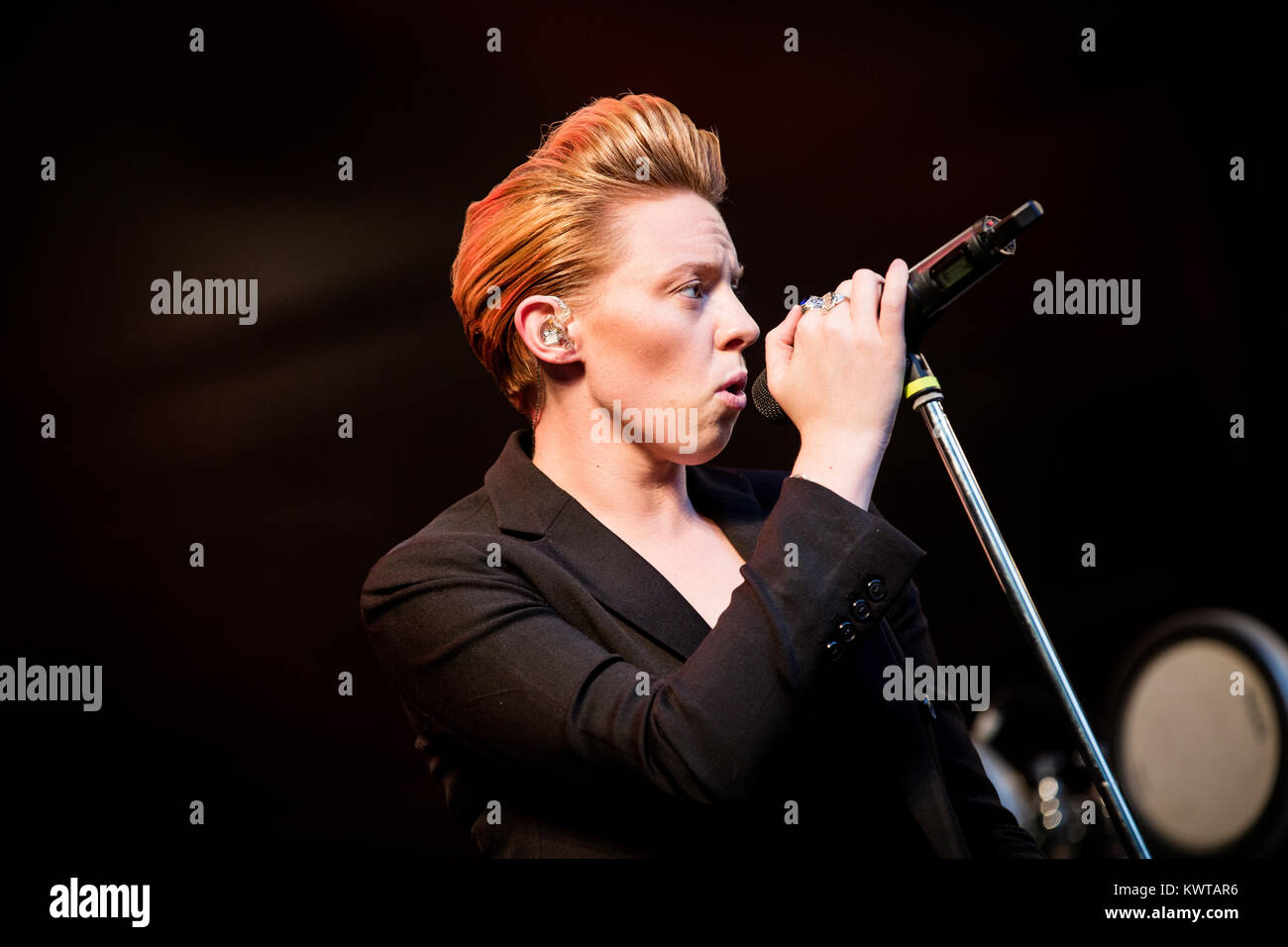 The English synthpop act La Roux performs a live concert at the Danish ...