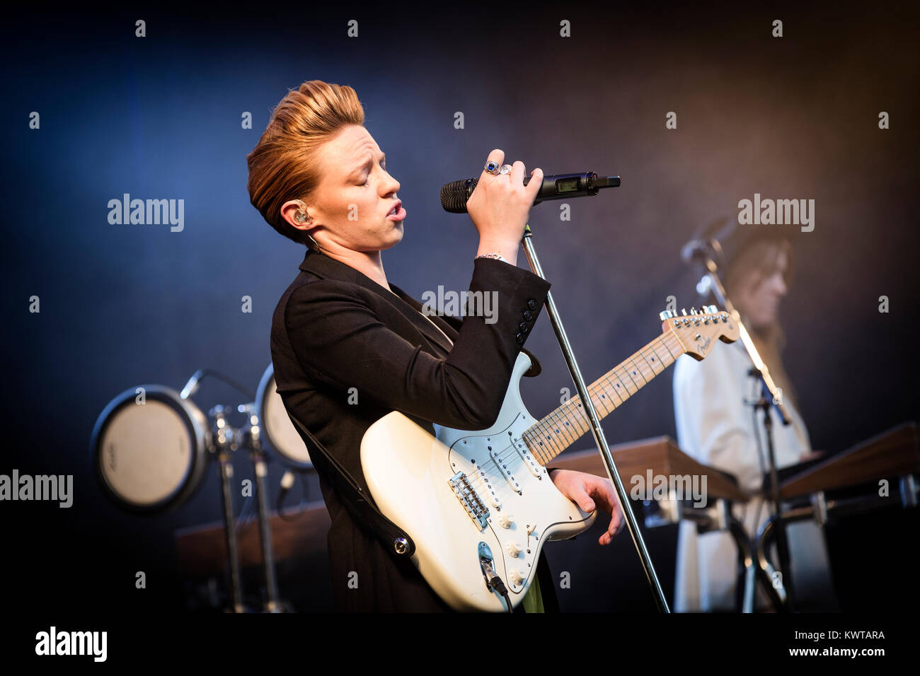 The English synthpop act La Roux performs a live concert at the Danish ...
