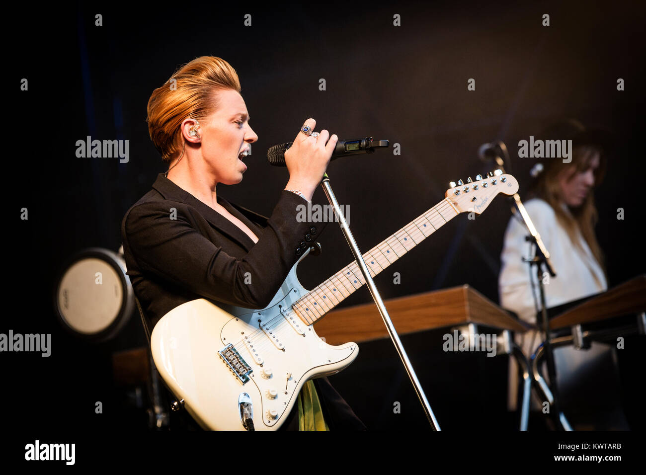 The English synthpop act La Roux performs a live concert at the Danish ...