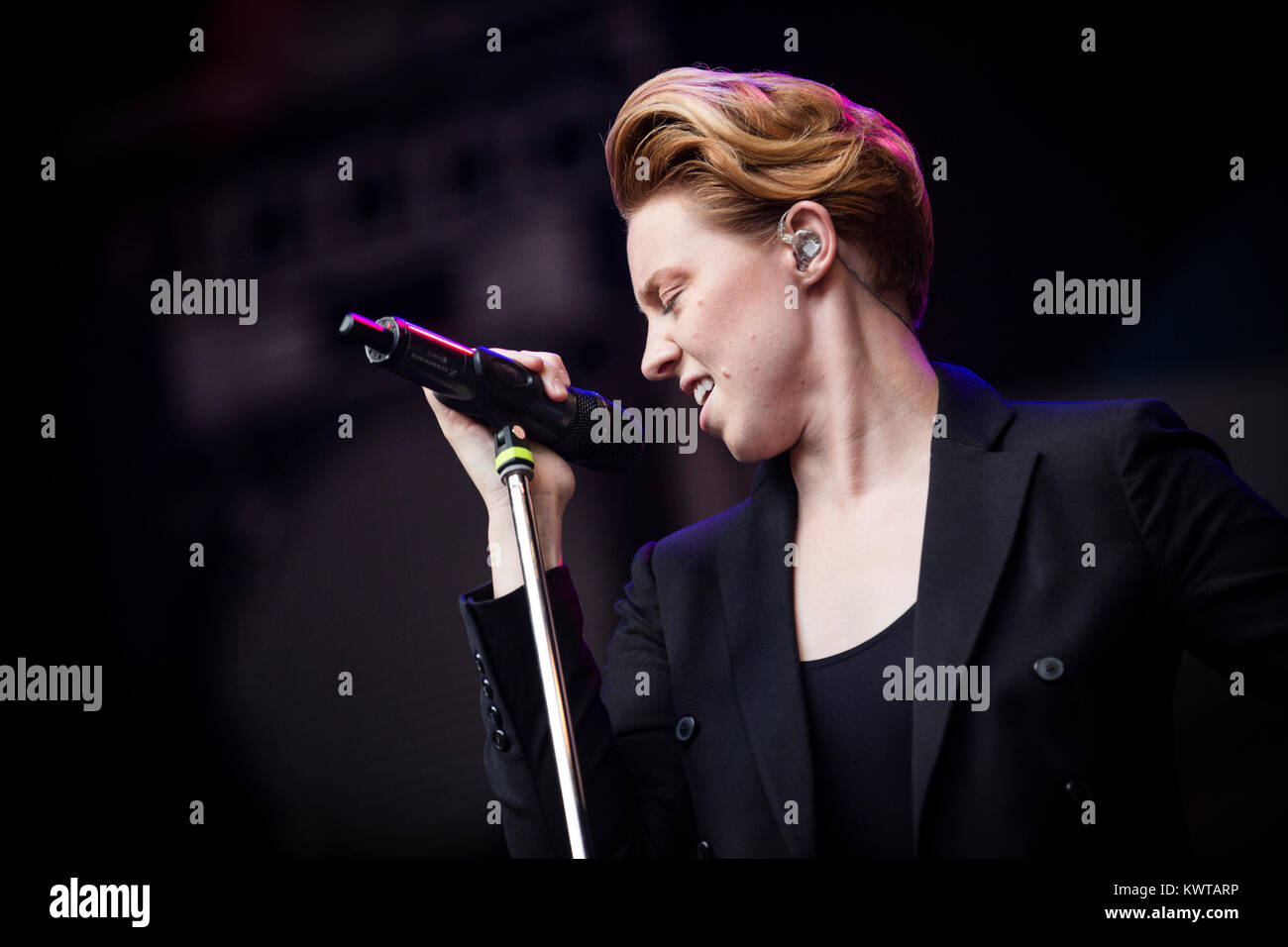 The English synthpop act La Roux performs a live concert at the Danish ...