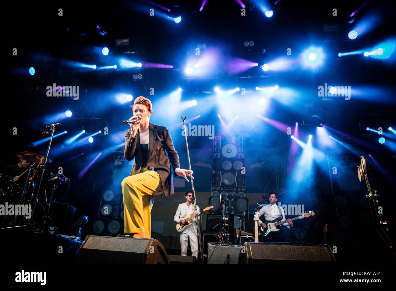 The English synthpop act La Roux performs a live concert at the Danish ...
