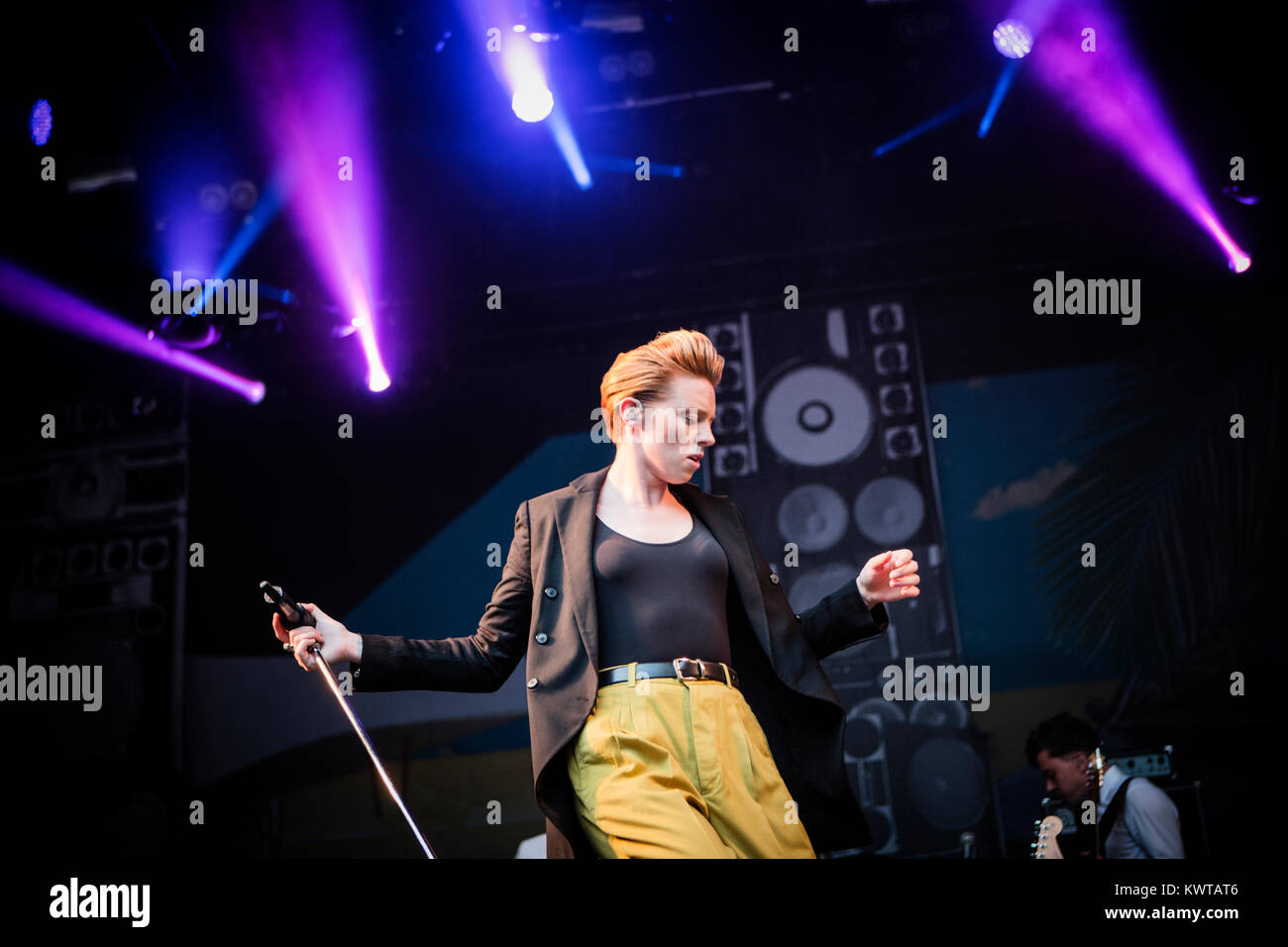 The English synthpop act La Roux performs a live concert at the Danish ...