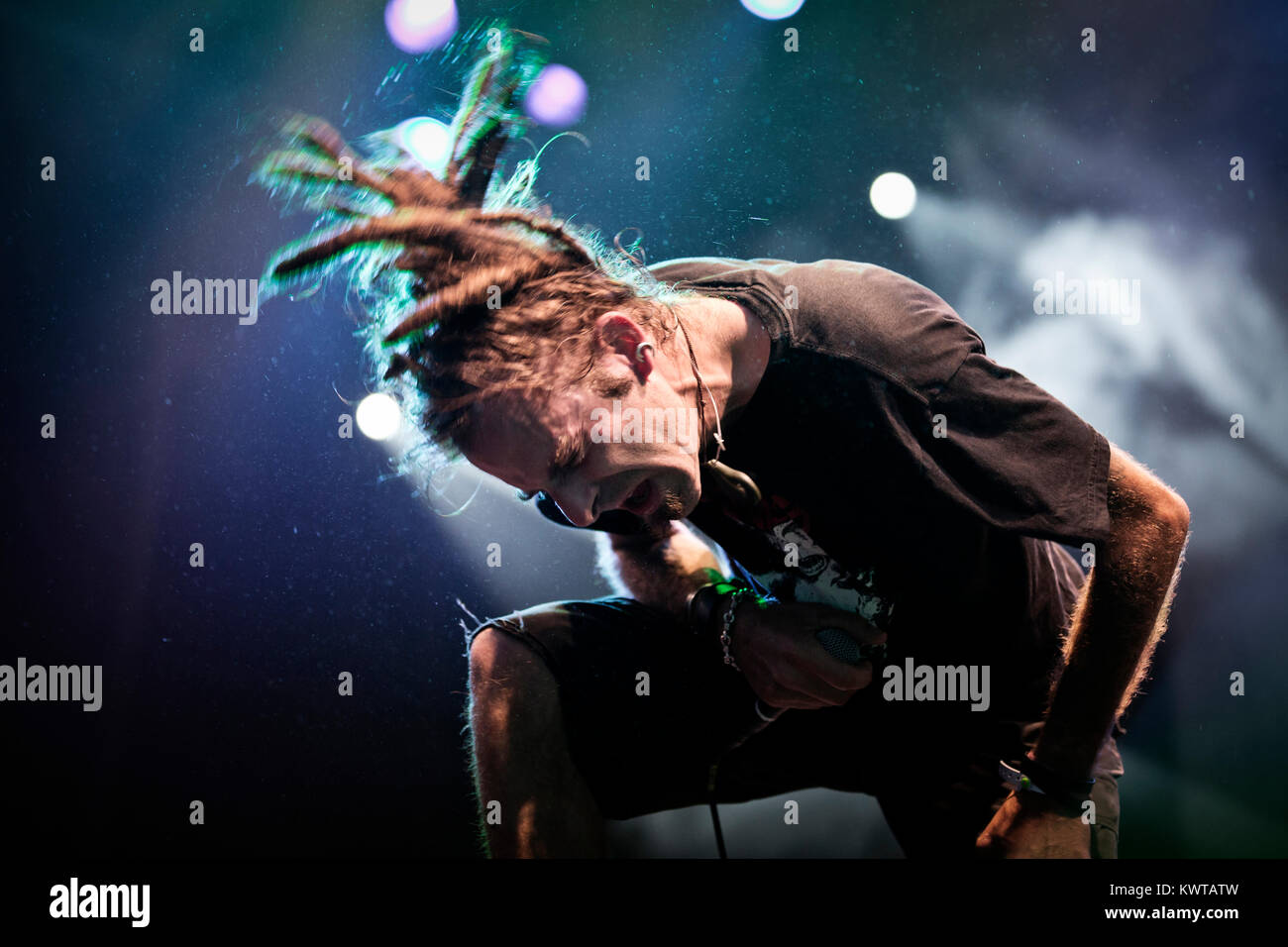 The American heavy metal band Lamb of God performs a live concert at ...