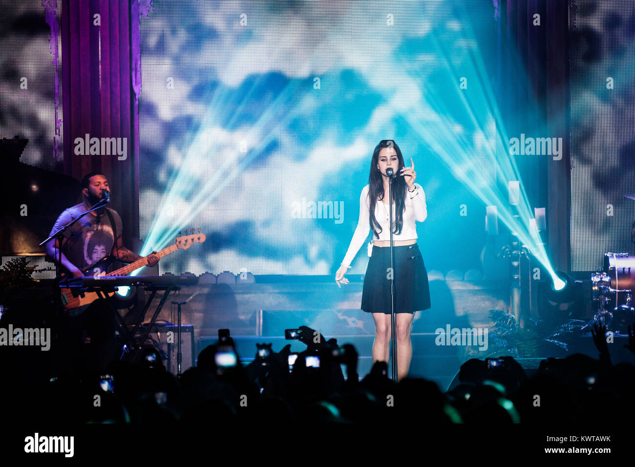 The American singer-songwriter and musician Lana Del Rey performs a ...