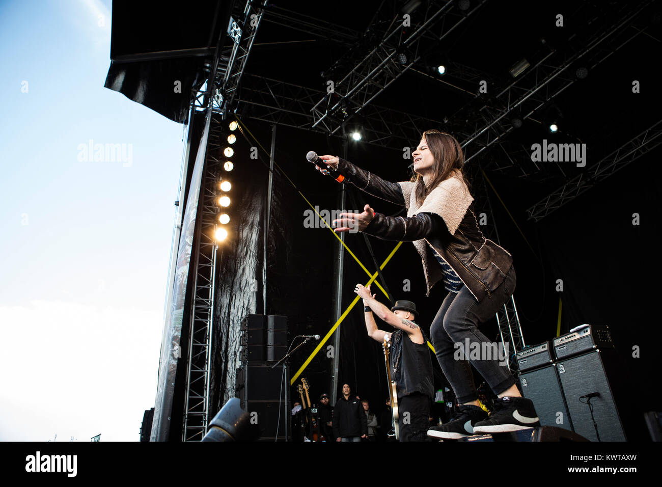 The American alternative heavy metal band Life of Agony performs a live ...