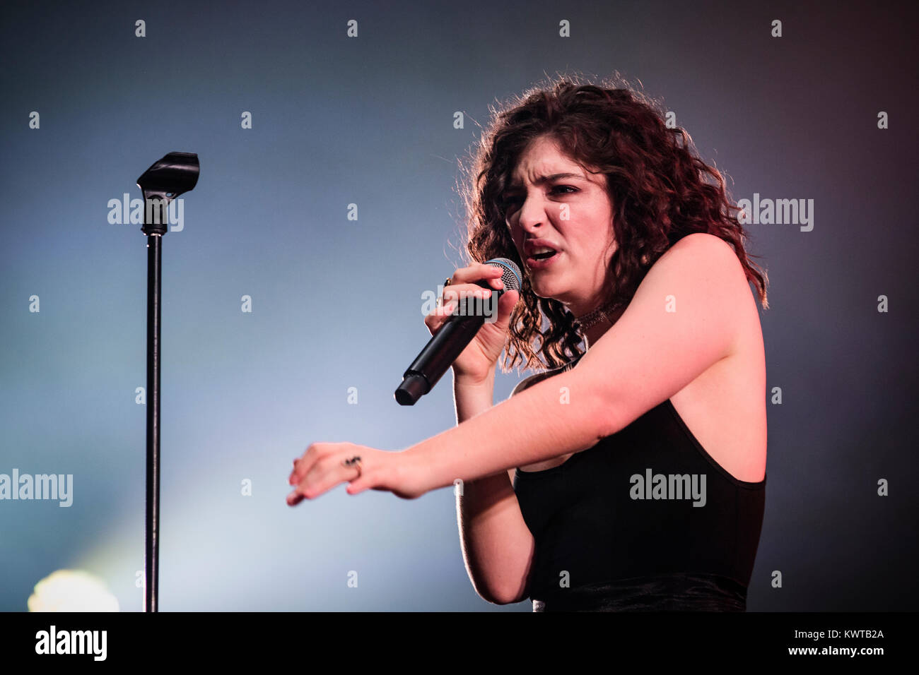 Singer, songwriter and record producer Lorde performs a live concert ...
