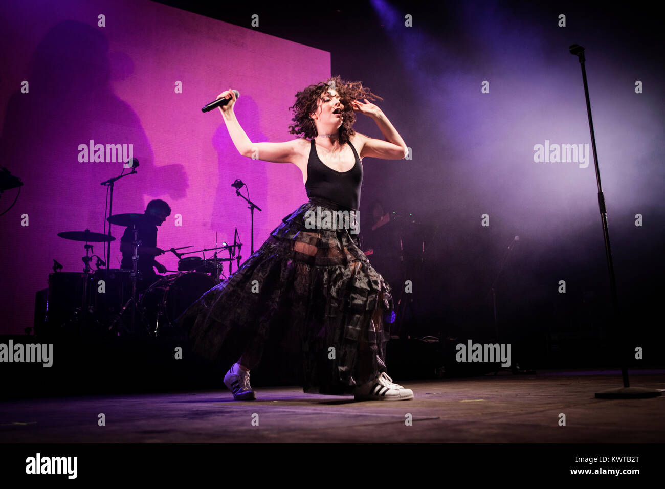 Singer, songwriter and record producer Lorde performs a live concert ...