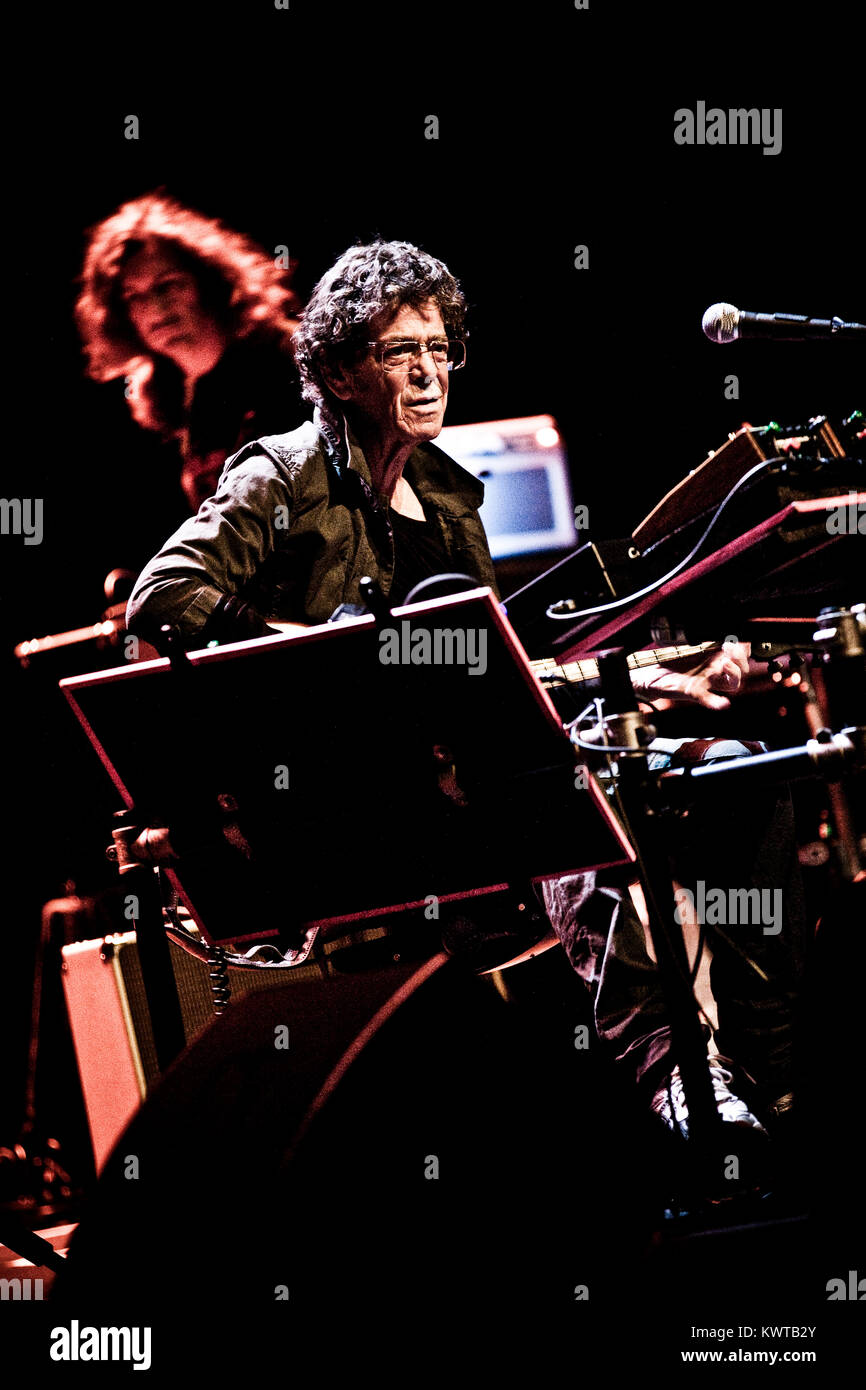 The American singer and musician Lou Reed is here pictured at a live ...