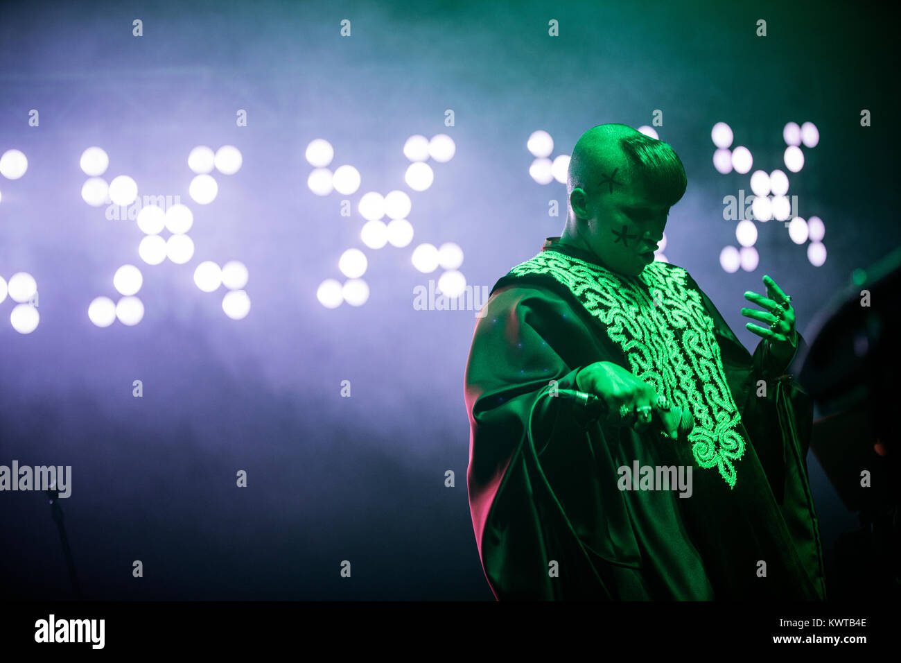 The Danish-Zambian singer and rapper Lucy Love performs a live concert ...