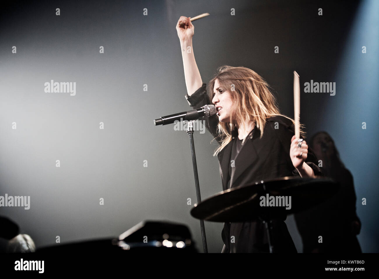 The Swedish singer-songwriter and musician Lykke Li performs a live ...