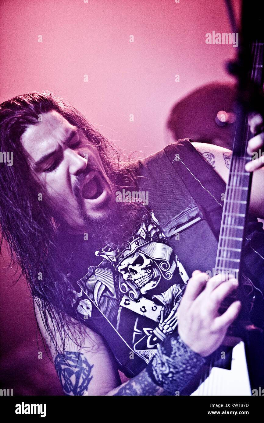 The American heavy metal band Machine Head performs a live concert at ...