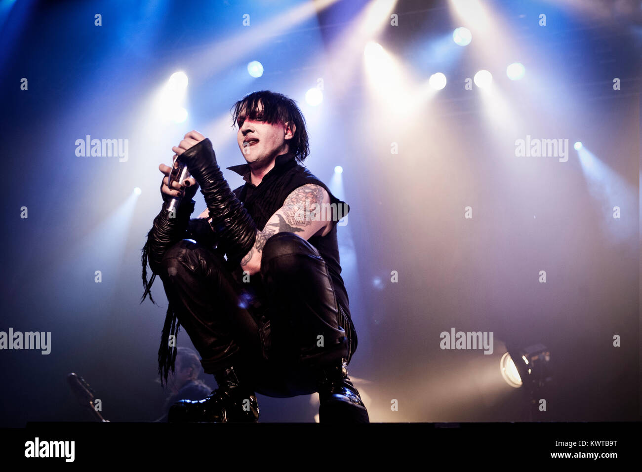 The American singer and rock musician Marilyn Manson performs a live ...