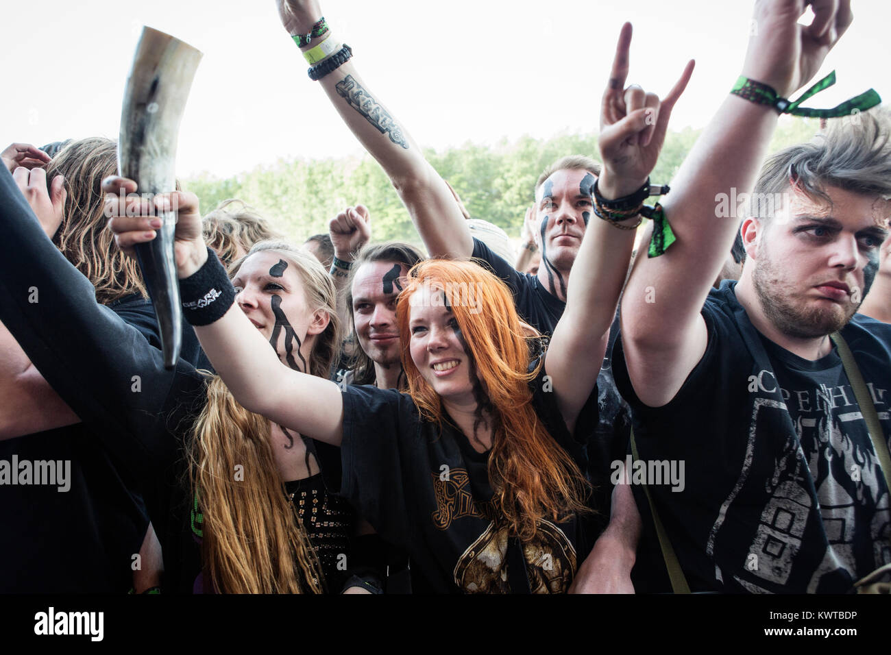 Enthusiastic heavy metal fans go crazy at Copenhell heavy metal ...