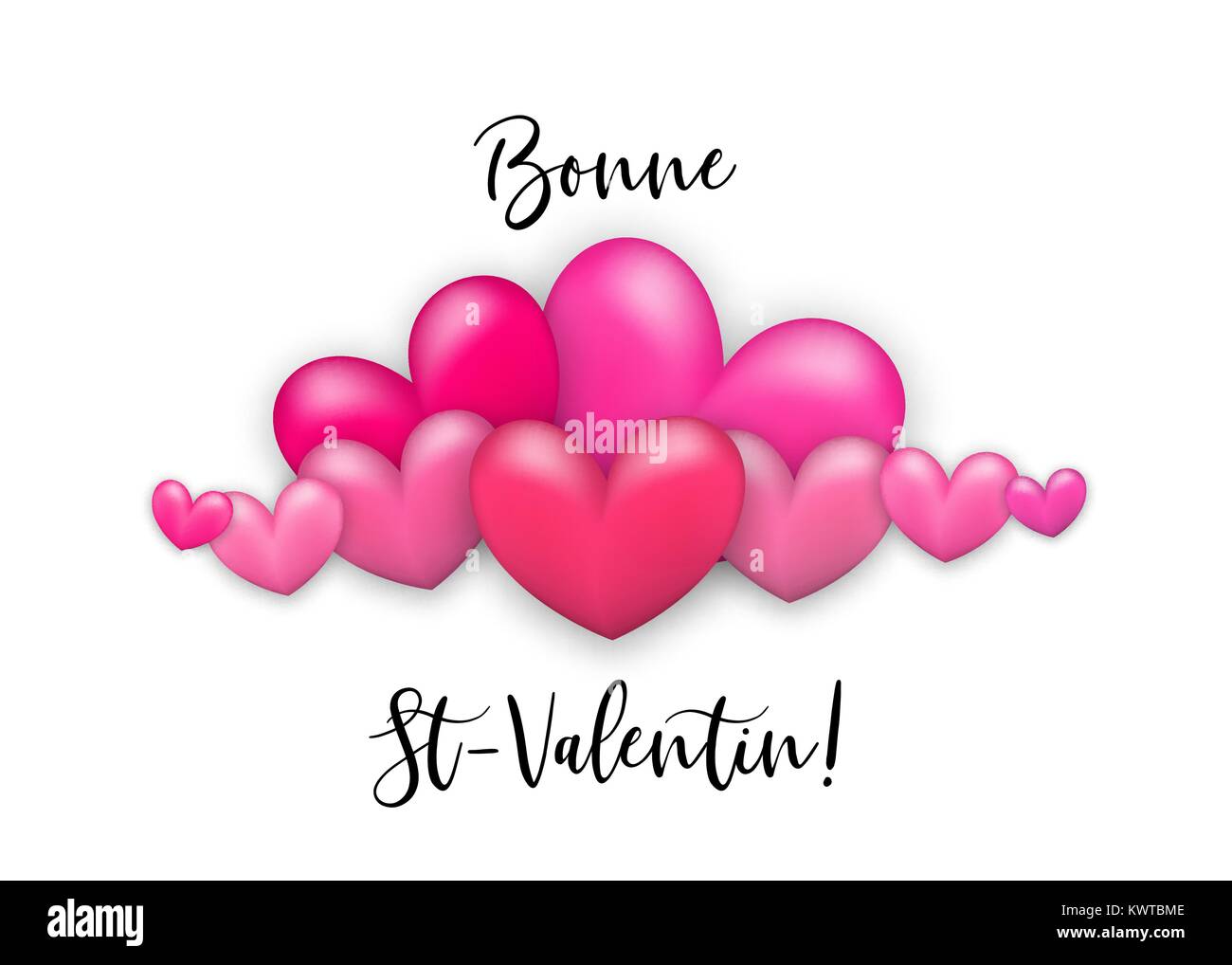 White heart card Stock Vector Images - Alamy