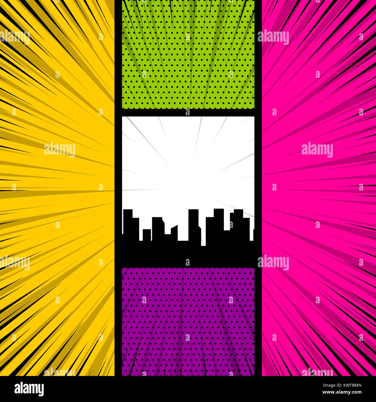 Pop art comic book colored backdrop Stock Vector Image & Art - Alamy