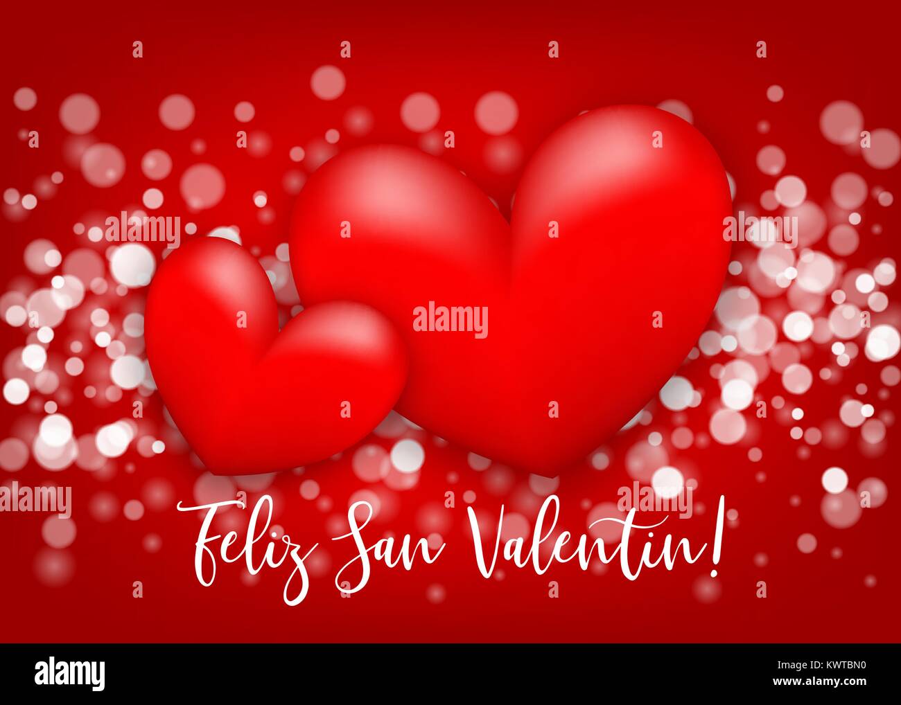 Happy valentines day heart greeting card Stock Vector Image & Art - Alamy