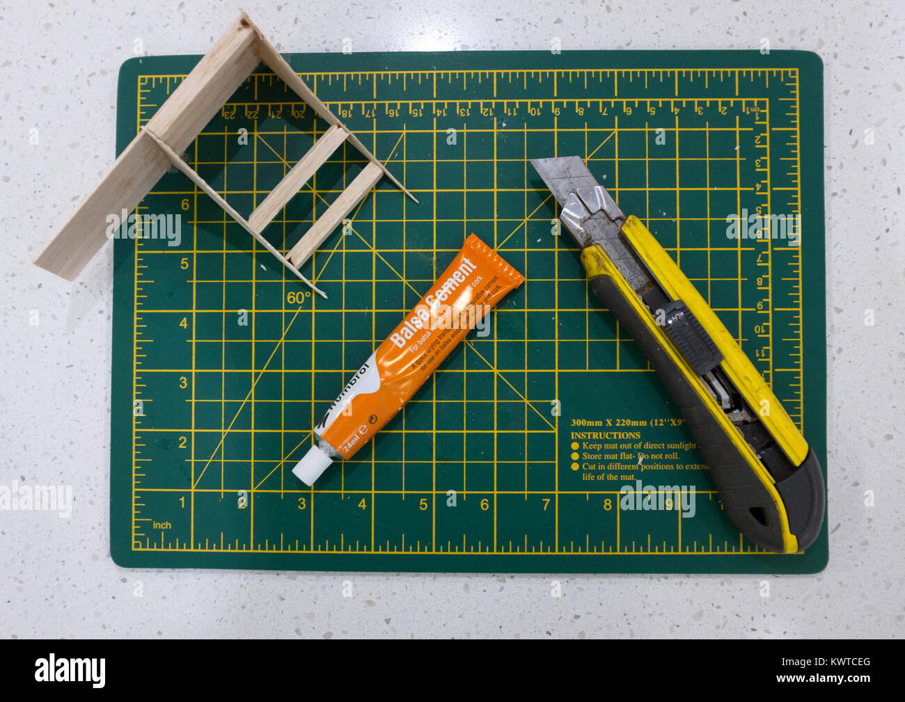 Cutting board with modelling kit Stock Photo - Alamy