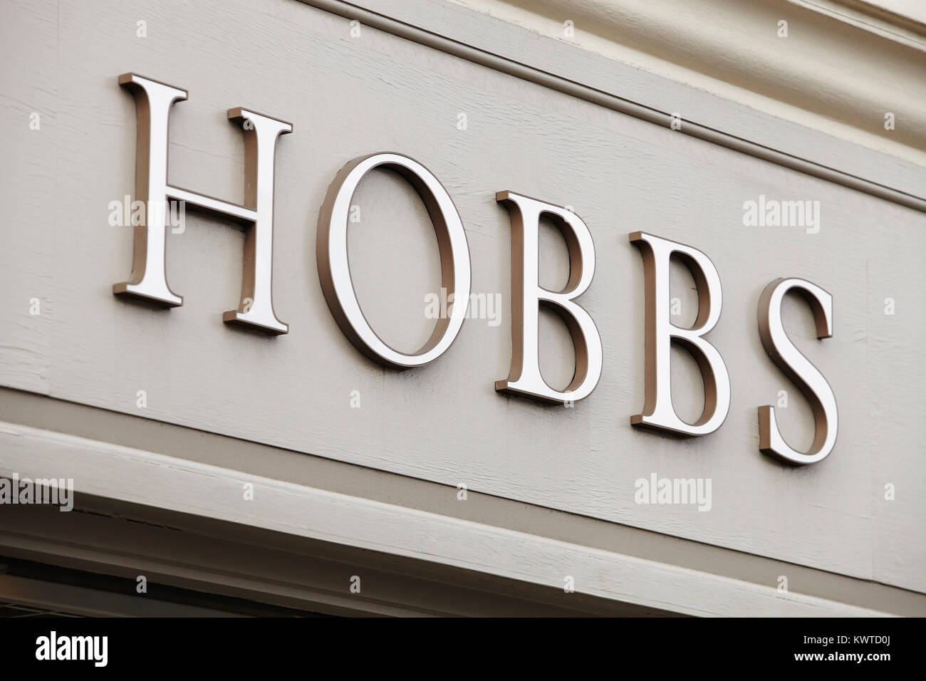 Hobbs store sign in Wimbledon village, London, England Stock Photo - Alamy