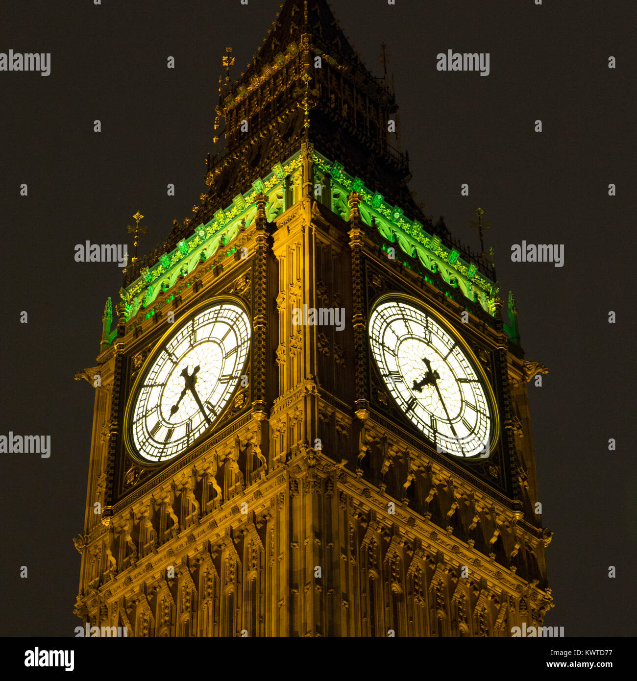 Elizabeth Tower in London, England. The tower, which is part of the ...