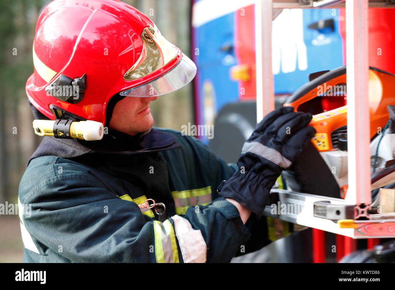 Fire fighting tool box hi-res stock photography and images - Alamy
