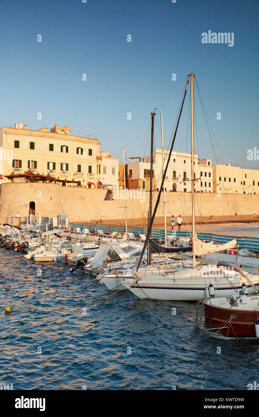 Boats in Gallipoli Harbour, Puglia, Italy Stock Photo - Alamy