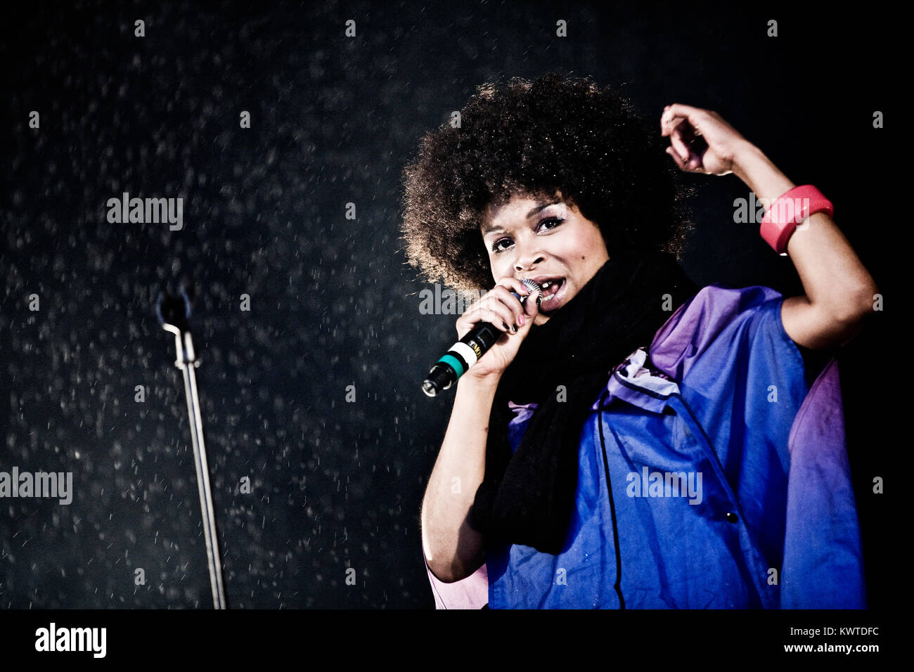 The Danish singer-songwriter and musician Nabiha is here pictured live ...