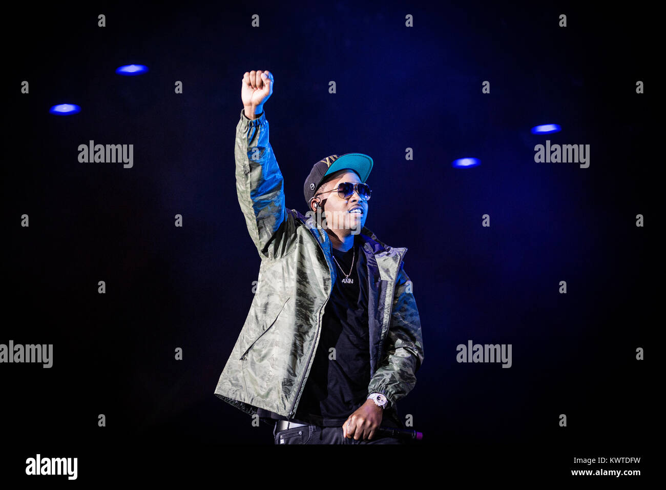 The American rapper and lyricist Nas performs a live concert during the ...