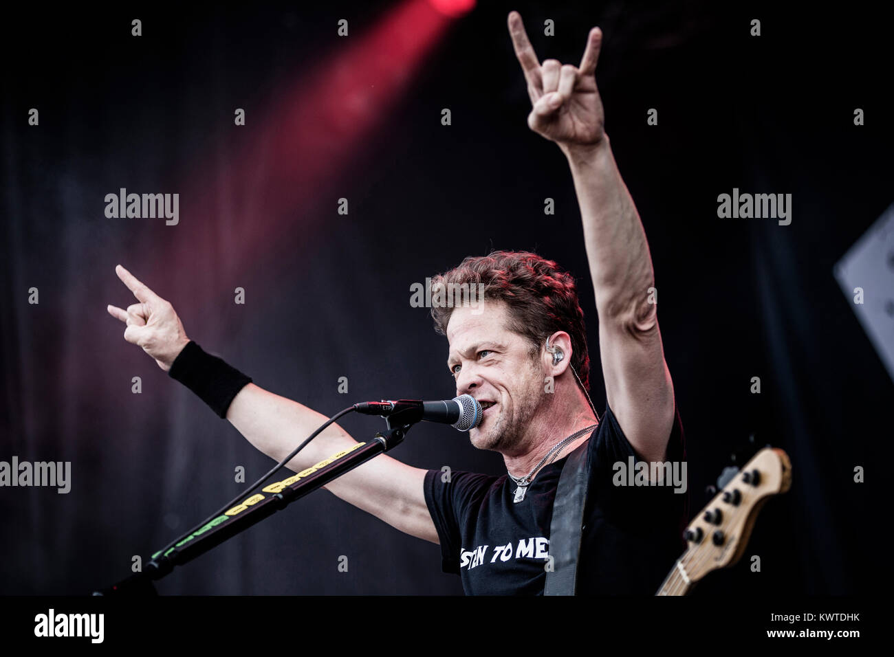The American heavy metal band Newsted performs a live concert at the ...