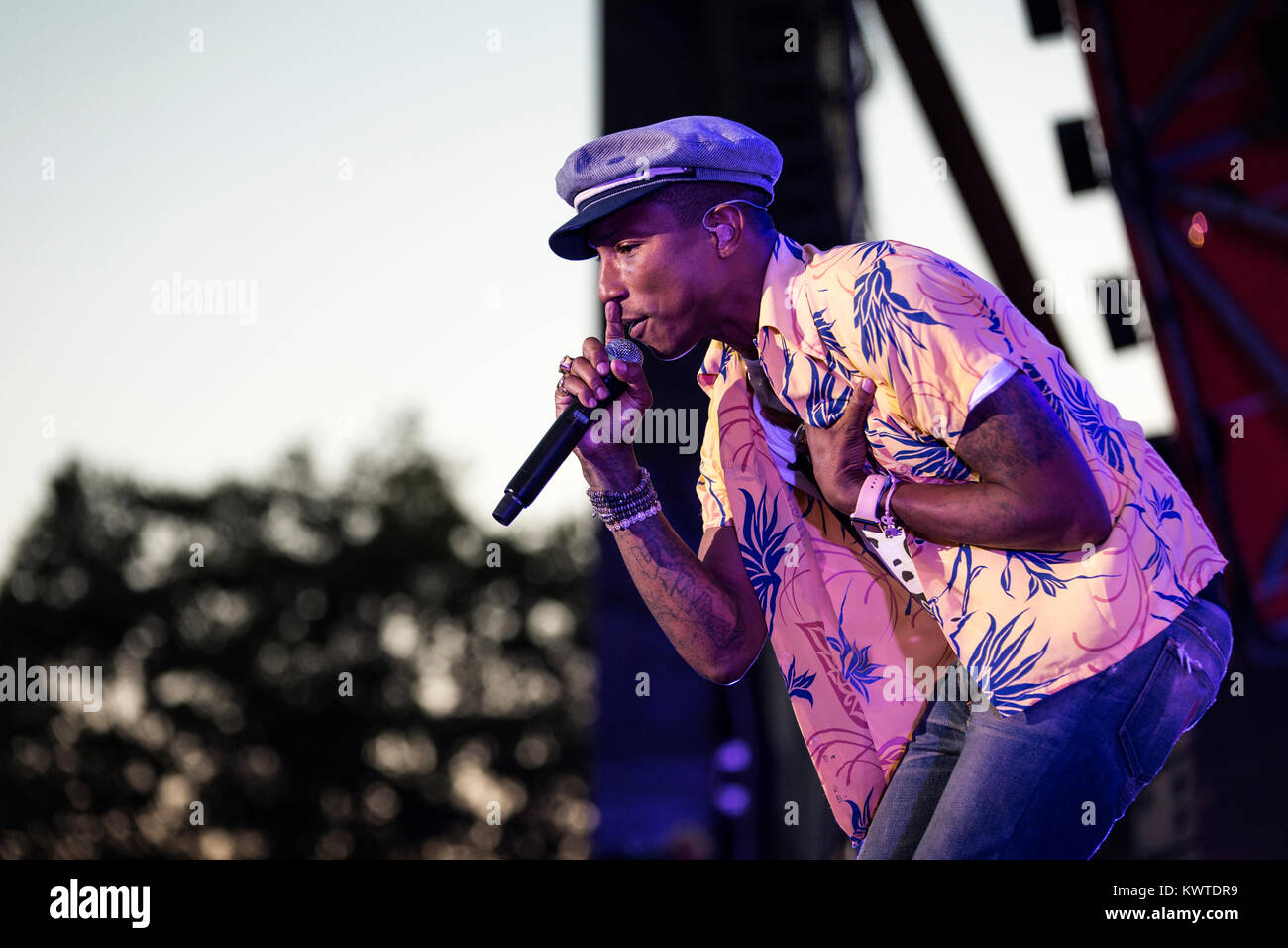 Pharrell Williams, the American singer, rapper and records producer ...