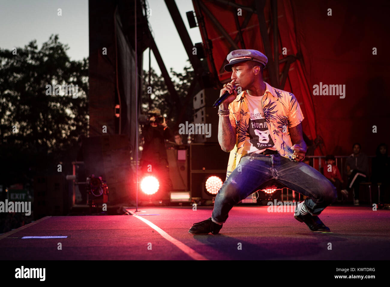 Pharrell Williams, the American singer, rapper and records producer ...