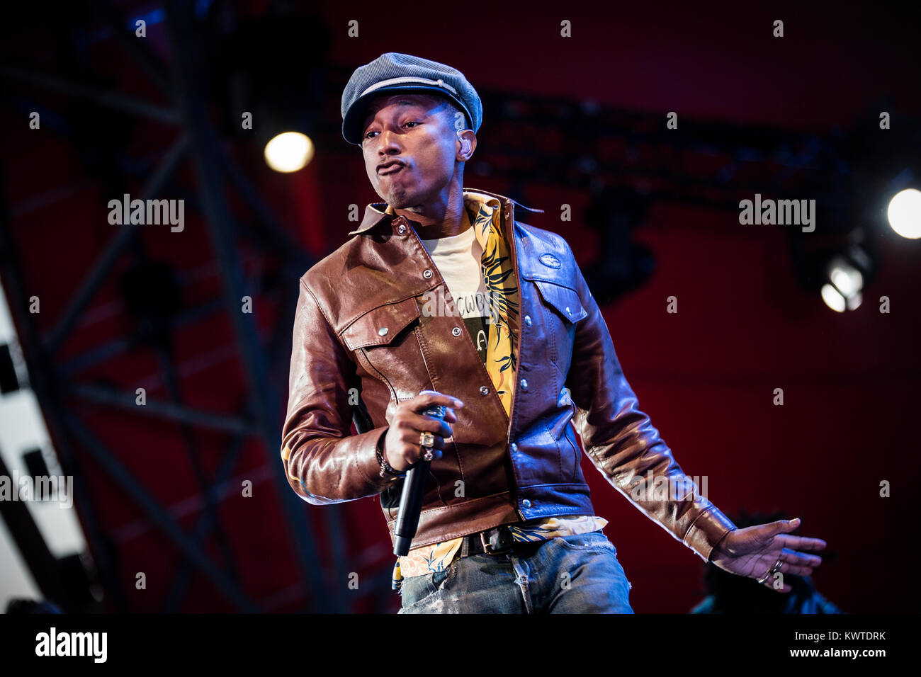 Pharrell Williams, the American singer, rapper and records producer ...