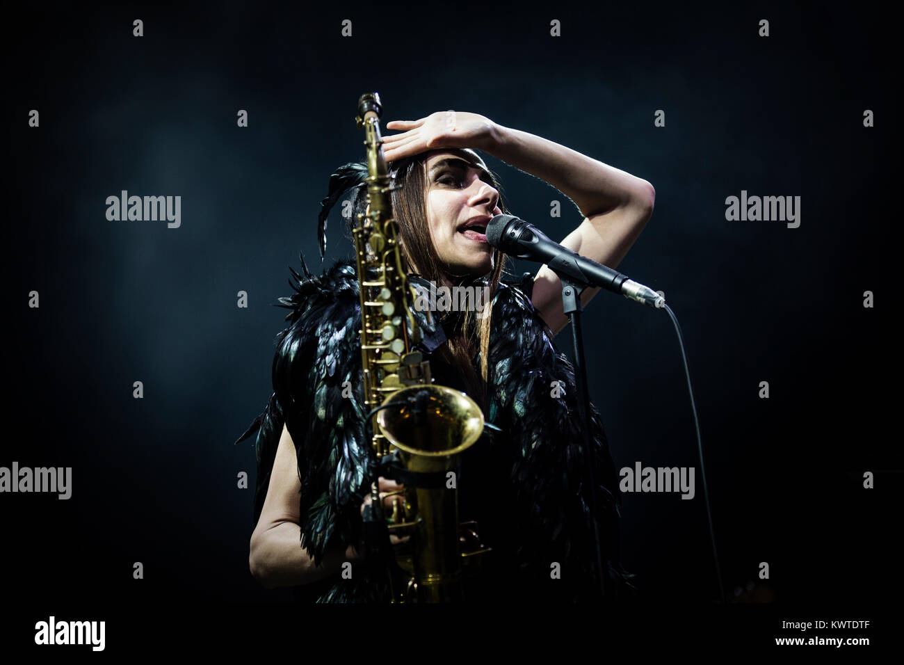 The English singer, musician, poet and songwriter PJ Harvey performs a ...