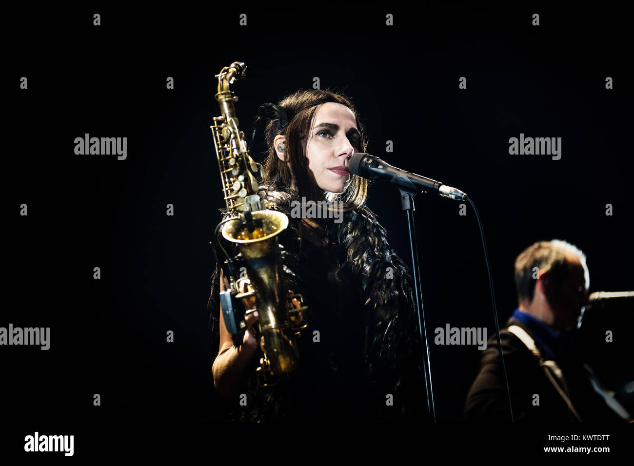 The English singer, musician, poet and songwriter PJ Harvey performs a ...