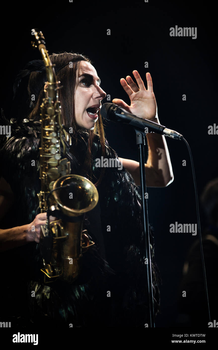 The English singer, musician, poet and songwriter PJ Harvey performs a ...