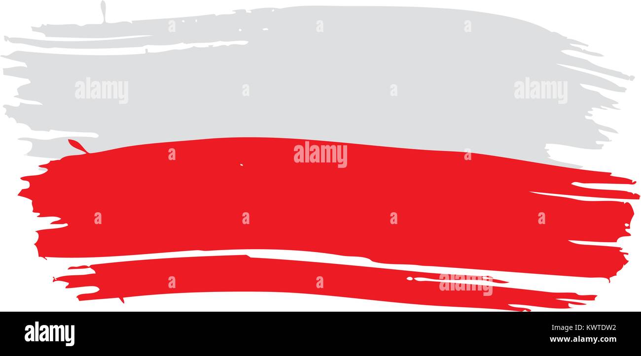 Poland flag, vector illustration Stock Vector Image & Art - Alamy