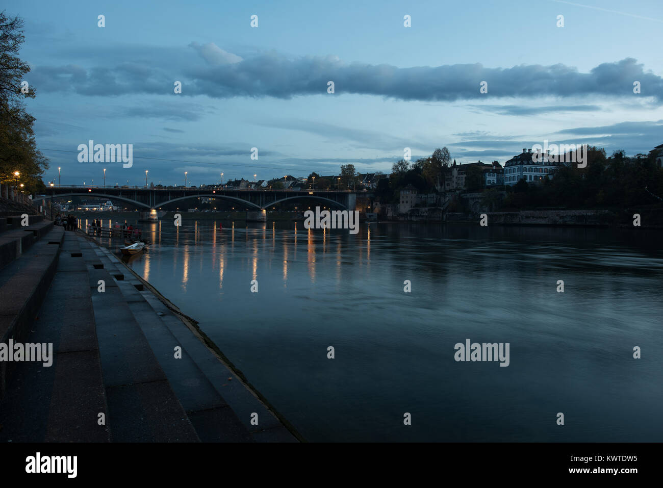 Basel switzerland cityscape at autumn fair Stock Photo - Alamy