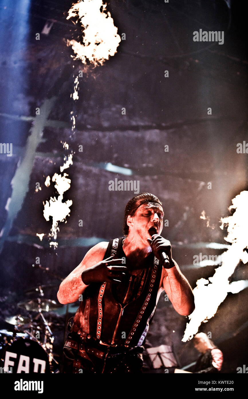 The German industrial metal band Rammstein performs a live concert at ...