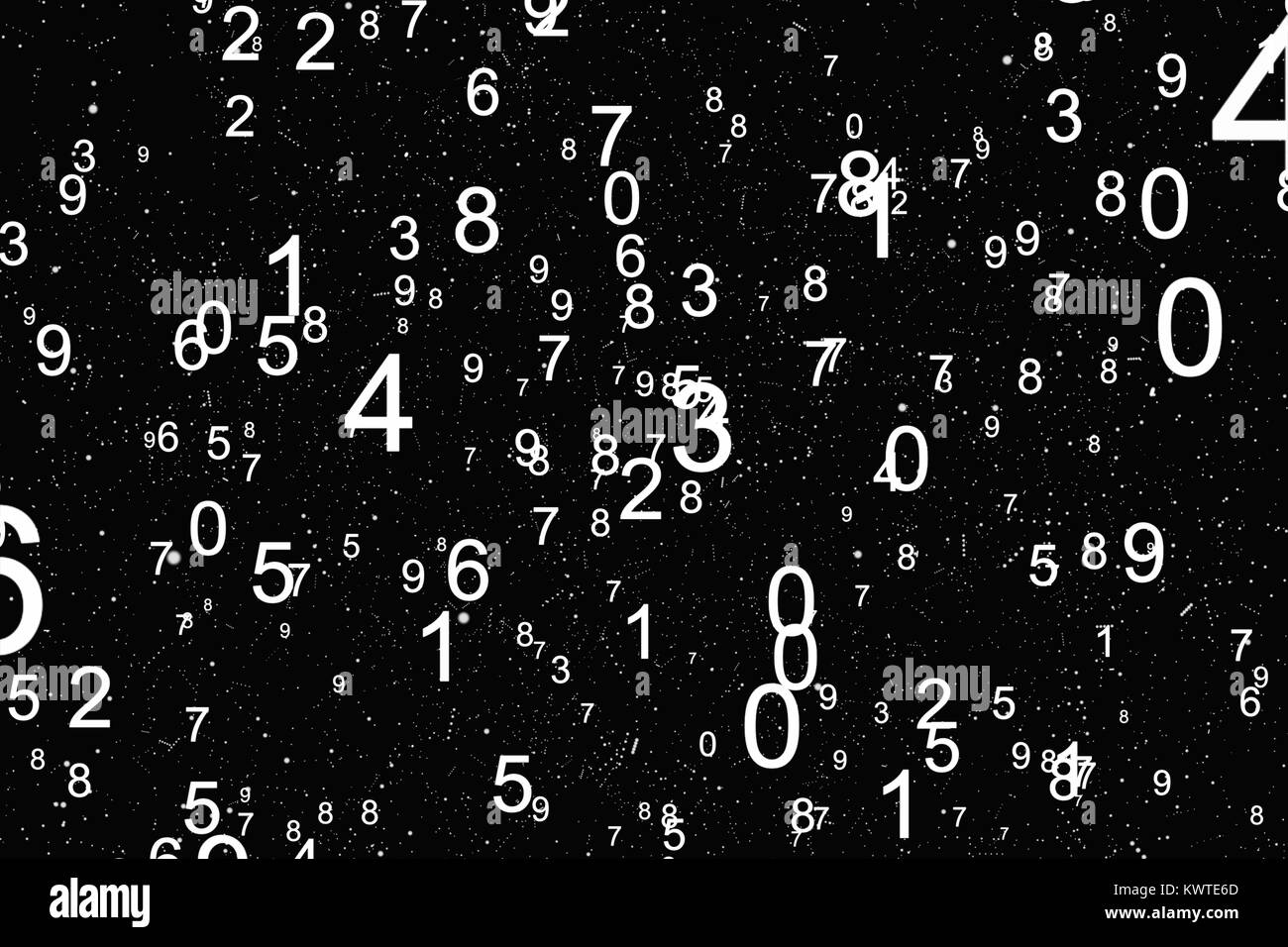 Abstract math number background Stock Photo - Alamy