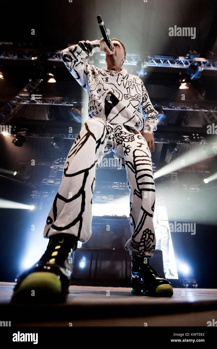 The South African rap duo Die Antwoord performs a live concert at ...