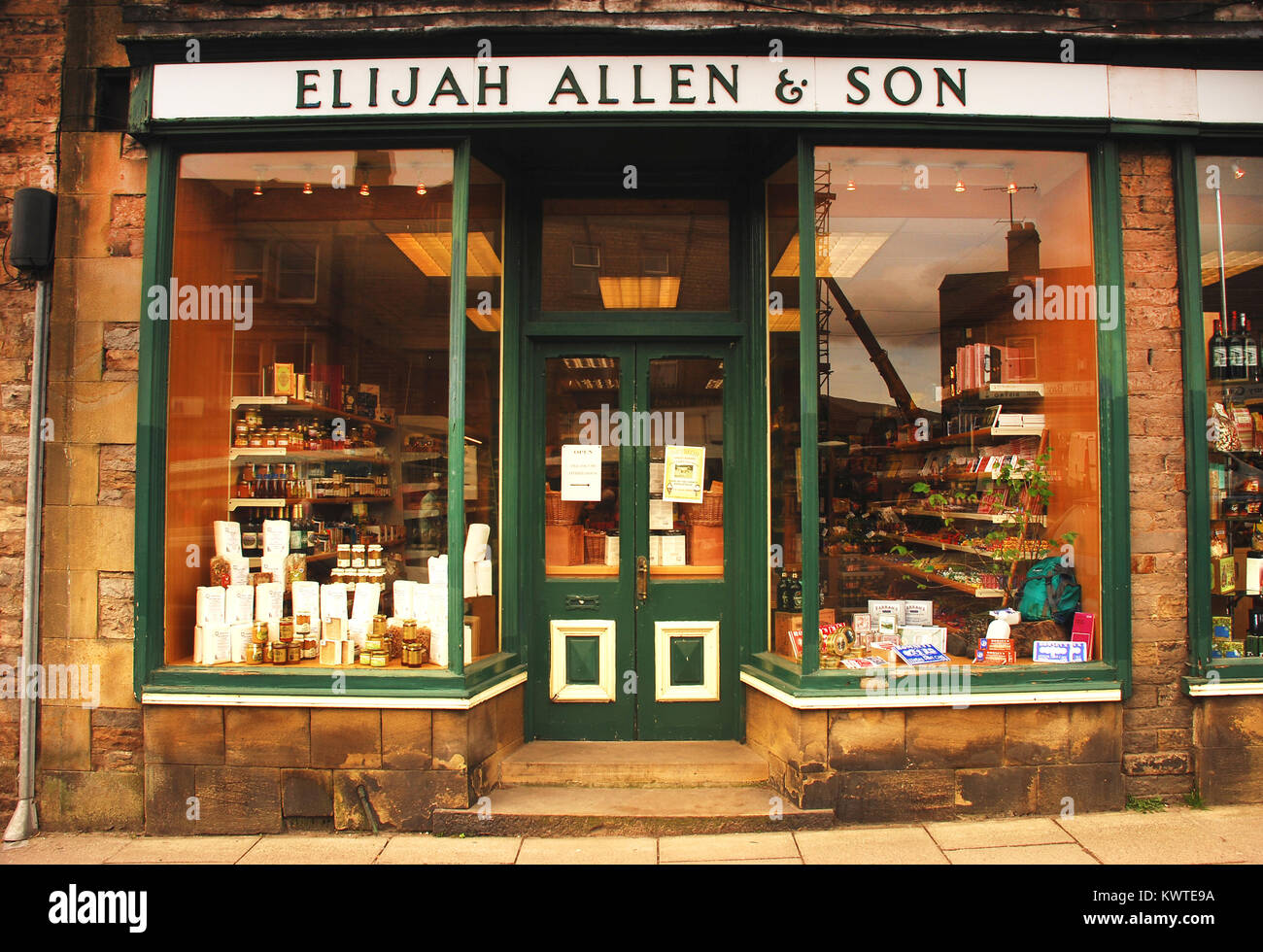 Small Traditional Shop in Yorkshire Dales Village, Yorkshire, England ...