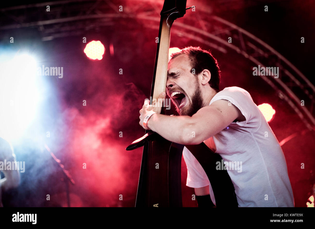 The Icelandic band Agent Fresco performs a live concert at the Pavilion ...