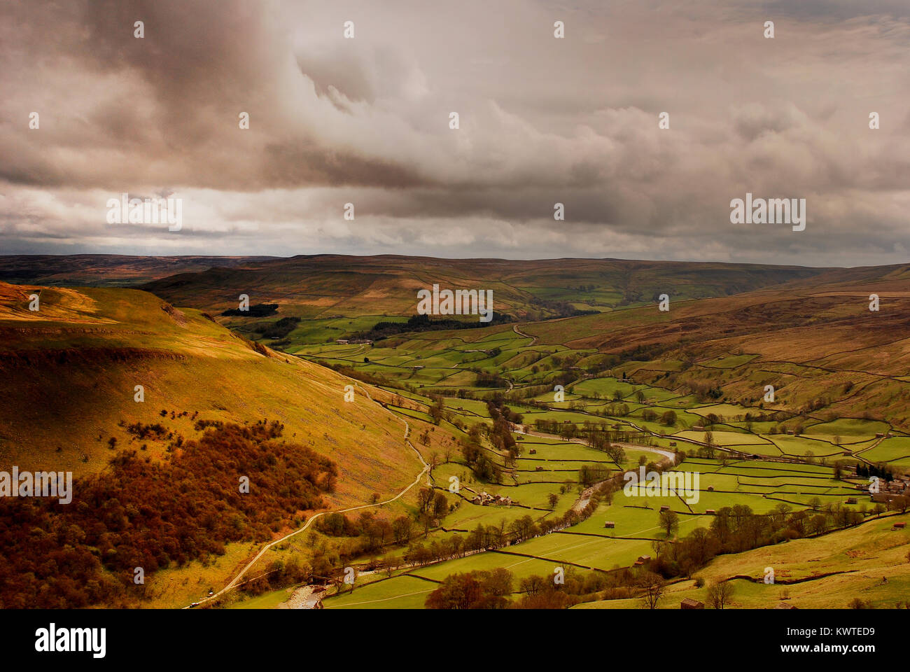 Yorkshire Moors Landscape, Yorkshire, England Stock Photo - Alamy