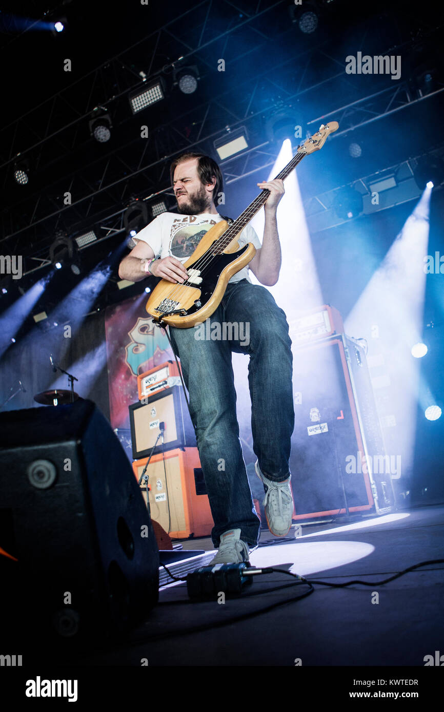 The American heavy metal band The Sword performs a live concert at the ...