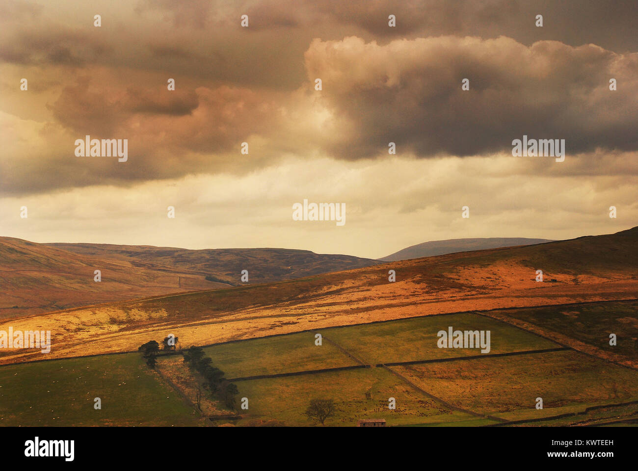 Yorkshire Moors Landscape, Yorkshire, England Stock Photo - Alamy